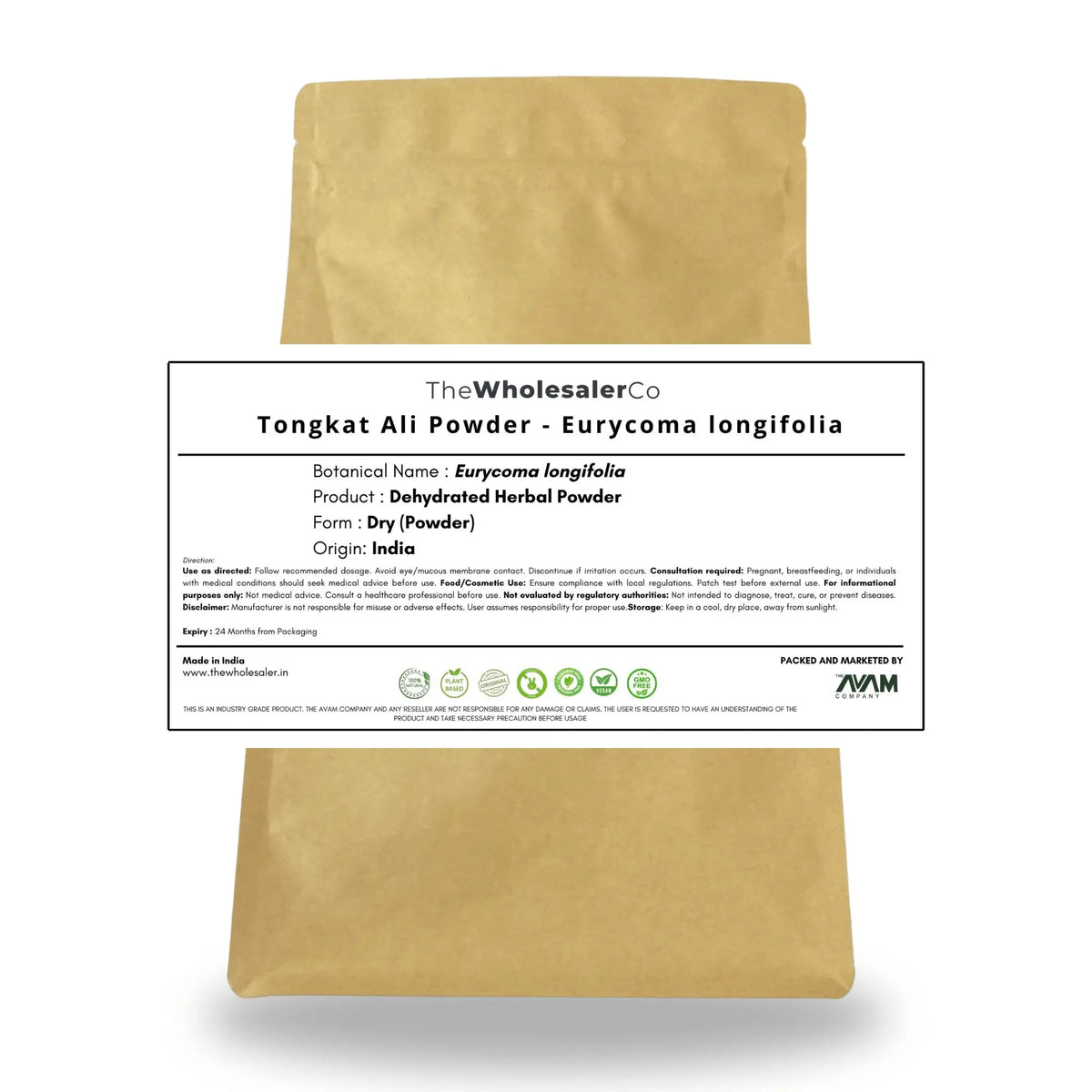 Tongkat Ali Powder - Eurycoma longifolia - Longjack Root ...